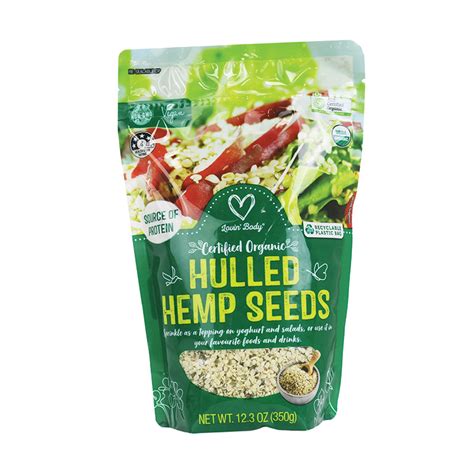 Certified Organic Hulled Hemp Seed Premium Gourmet Food