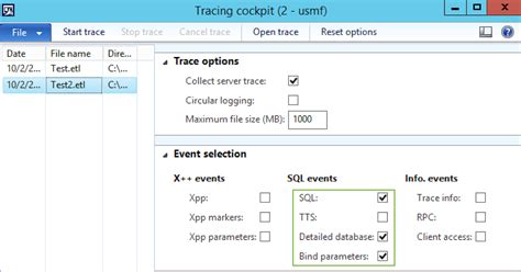 Dynamics Ax Hints Dynamics Ax Trace Parser Vs Sql Server Profiler