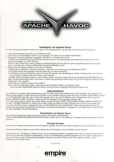 Enemy Engaged Apache Havoc 1998 Windows Box Cover Art Mobygames