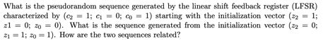 Solved What Is The Pseudorandom Sequence Generated By The Chegg