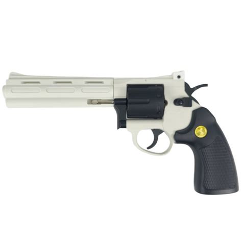 Xl White 357 Python Gel Blaster Revolver Long Barrel X Force Tactical