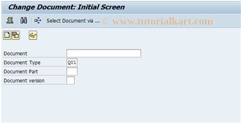 QV SAP Tcode Change Quality Assurance Agreement