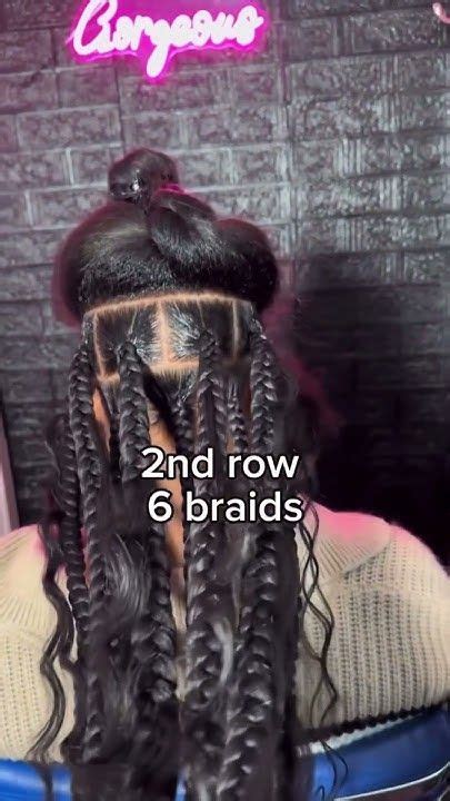 Large Knotless Box Braids Parting Pattern Artofit