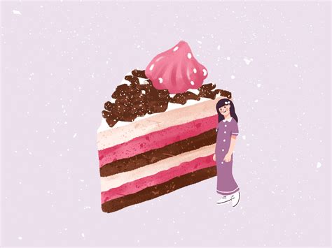甜点女孩 134巧克力果酱海绵蛋糕女孩一个不重复的名12 站酷zcool