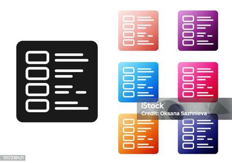 흰색 배경에 격리 된 블랙 비즈니스 재무 보고서 아이콘 감사 및 분석 문서 계획 기호 다채로운 아이콘을 설정합니다 벡터 개념에