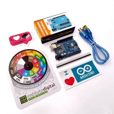 Arduino Uno R3 Smd Ch340 Cabo Usb Instituto Digital