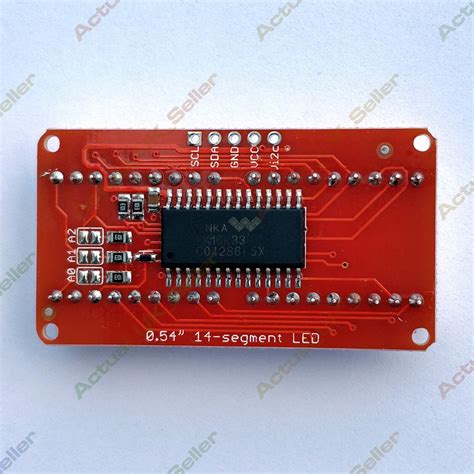 🇬🇧 I2c 14 Segment Alphanumeric Led Display Module W Ht16k33 Backpack