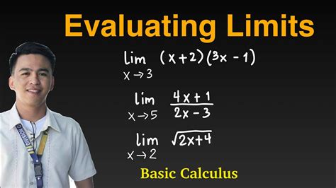 Evaluating Limits Basic Calculus Youtube