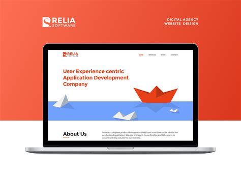 Design Agency Website Redesign Relia Software On Behance