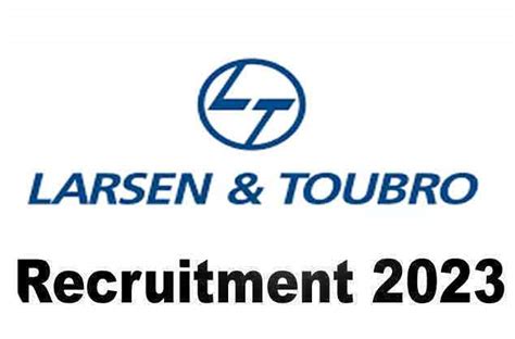 Larsen And Turbo Recruitment 2023 Pixel Tech Job