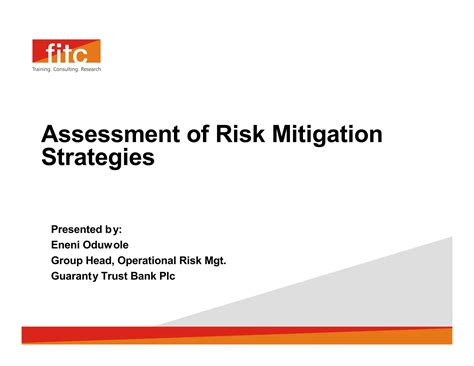 Assessment Of Risk Mitigation Pdf