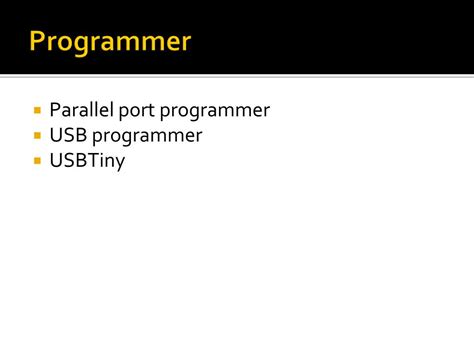 Ppt An Introduction To Microcontroller Programming For The Hobbyist