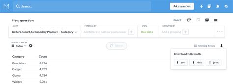 No Data Result When Downloadingexporting Question From A Saved
