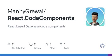 Github Mannygrewalreactcodecomponents React Based Dataverse Code Components