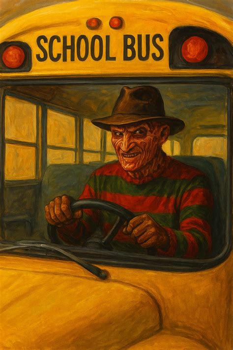 The Bus If You Misbehave On The Bus Freddy Krueger Finds Out He
