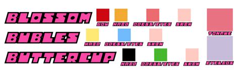 Powerpuff Girls Color Chart By Smashupmashups On Deviantart