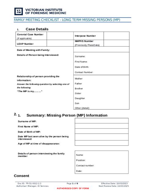 Computerized Identification Of Disaster Victims And Missing Doc