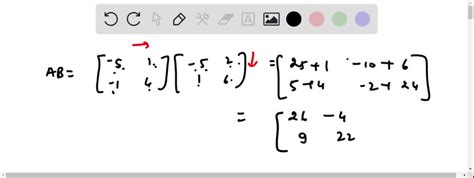 Solved Compute The Product Ab By The Definition Of The Product Of