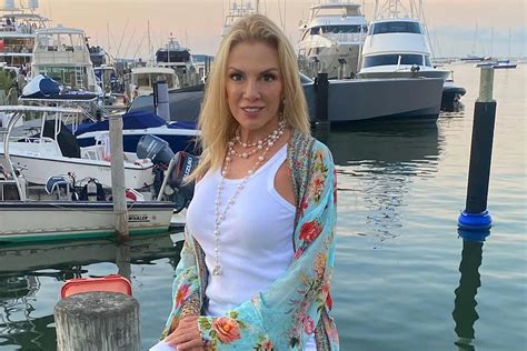 Ramona Singer Shines Bright In An Orange Cutout Zip Up Swimsuit