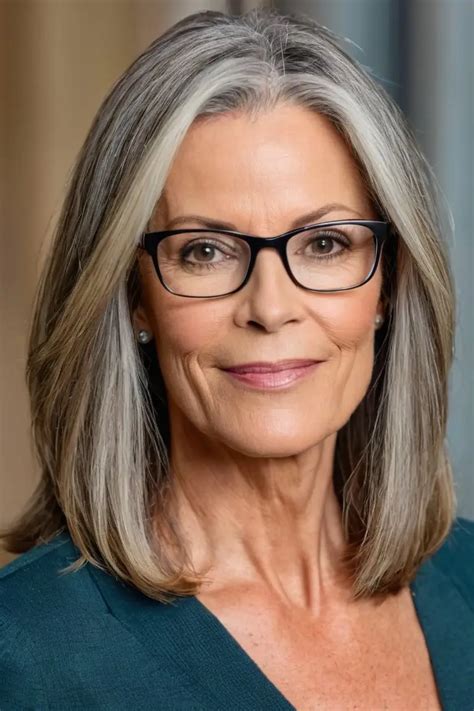 36 Hairstyles For Women Over 50 With Glasses