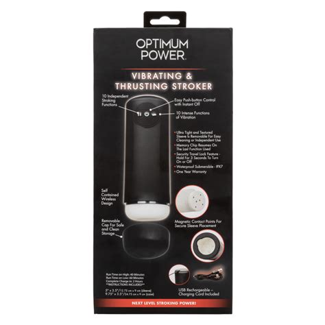 Optimum Power Vibrating And Thruster Stroker Brazzers Toys