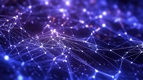 Futuristic Cyber Technology Abstract Neural Network Mesh Of Data Transfer In 3d Rendering