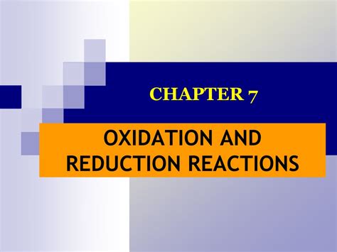 Ppt Oxidation And Reduction Reactions Powerpoint Presentation Free Download Id