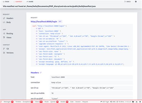 Erro Após Instalação Do Breeze Missing Vite Manifest File Laravel Transações Service