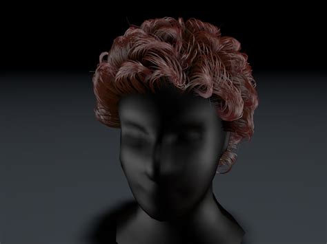 Big Curls Female 3d Model