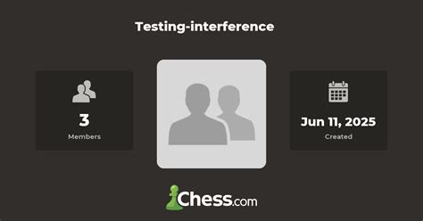 Testing Interference Chess Club