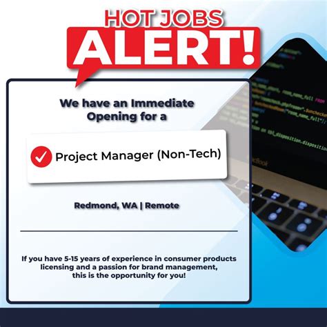 Pop Up Talent On Linkedin 🚀 Hot Job Alert 🚀 We Have An Immediate Opening For A Project Manager