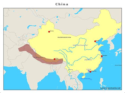 Karte Des Huang He Flusses Yellow River Huang He Watershed Map