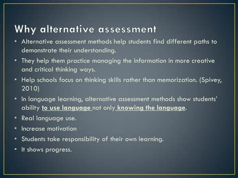 Ppt Alternative Methods Of Assessment Powerpoint Presentation Free Download Id6362570