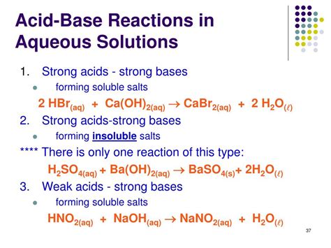 Ppt Chapter 10 Reactions In Aqueous Solutions I Acids Bases And Salts Powerpoint Presentation