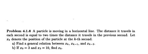 Solved Problem A Particle Is Moving In A Horizontal Chegg