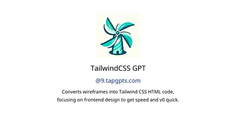 Tailwindcss Gpt Gpts Features And Functions Examples And Prompts Gpt Store