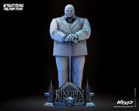 🗿 Wicked Marvel Kingpin Sculpture Tested And Ready For 3d Printing・ 3d