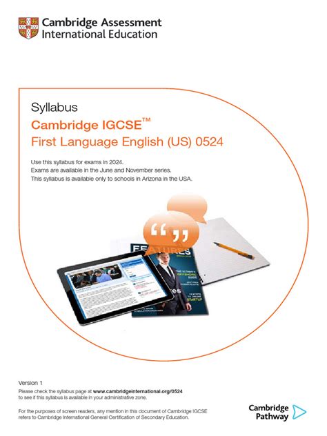 Igcse English Syllabus 2024 Pdf