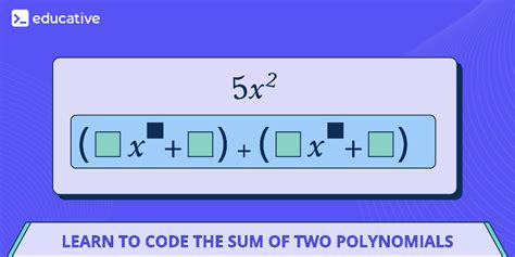 learn to code the sum of two polynomials