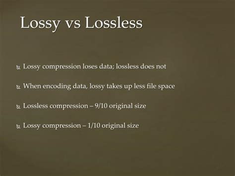 Ppt Lossy Compression Powerpoint Presentation Id1553892