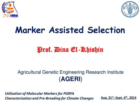 Marker Assisted Selection
