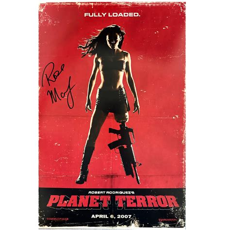 Rose Mcgowan Autographed Planet Terror Poster 1 Dark Parlor Originals