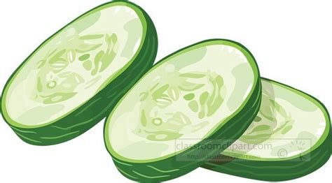 Clipart Cucumber Slice Sliced Cucumber Stock Illustrations 9 098