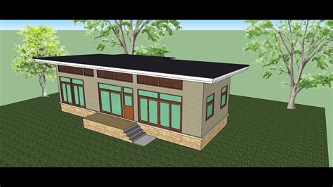 Sketchup How To Create 3d Model Small House Tutorial
