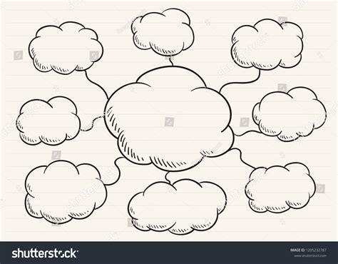Mind Map Scribbled On Notepad Stock Vector Royalty Free Shutterstock