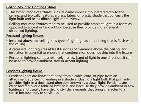 Fixture Lights Power Point Presentation Pptx