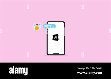 Chat Bot Interacting With Man On Smartphone Robot Virtual Assistant