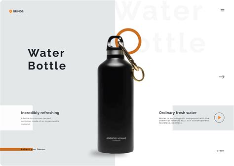 Water Bottle Web Design By Aun Khan On Dribbble