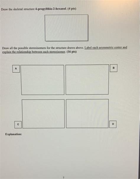 Solved Draw The Skeletal Structure 4 Propylthio 2 Hexanol Solved Draw The Skeletal Structure 4 Propylthio 2 Hexanol