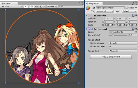 Unity Manual Sprite Masks
